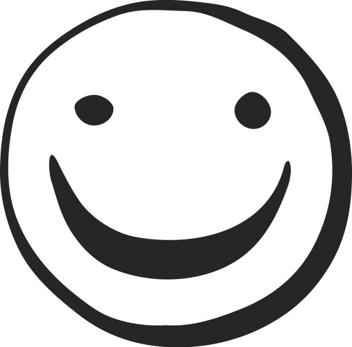 Happy smile icon Royalty Free Vector Image - VectorStock