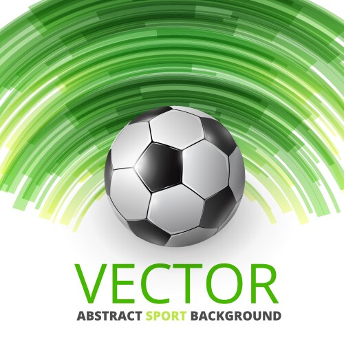 Soccer ball circle symbol swirl Royalty Free Vector Image