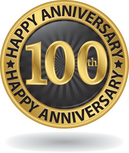 Happy anniversary symbol Royalty Free Vector Image