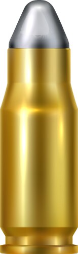 Realistic bullet Royalty Free Vector Image - VectorStock