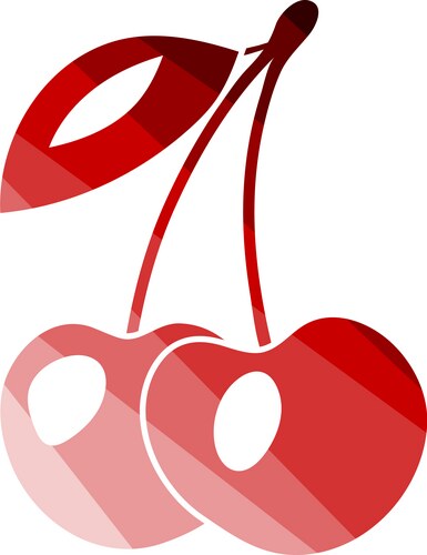 Cherry logo template icon Royalty Free Vector Image