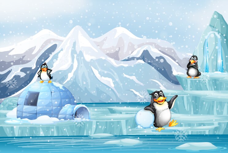 Snow Scene Cartoon Vector Images (over 12,000)