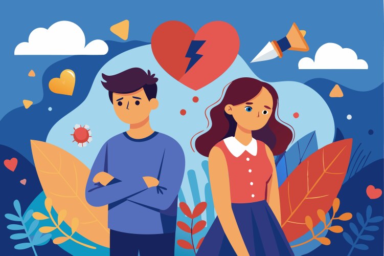 Relationship conflict resolution Royalty Free Vector Image