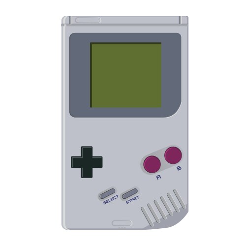 Portable handheld video game console Royalty Free Vector