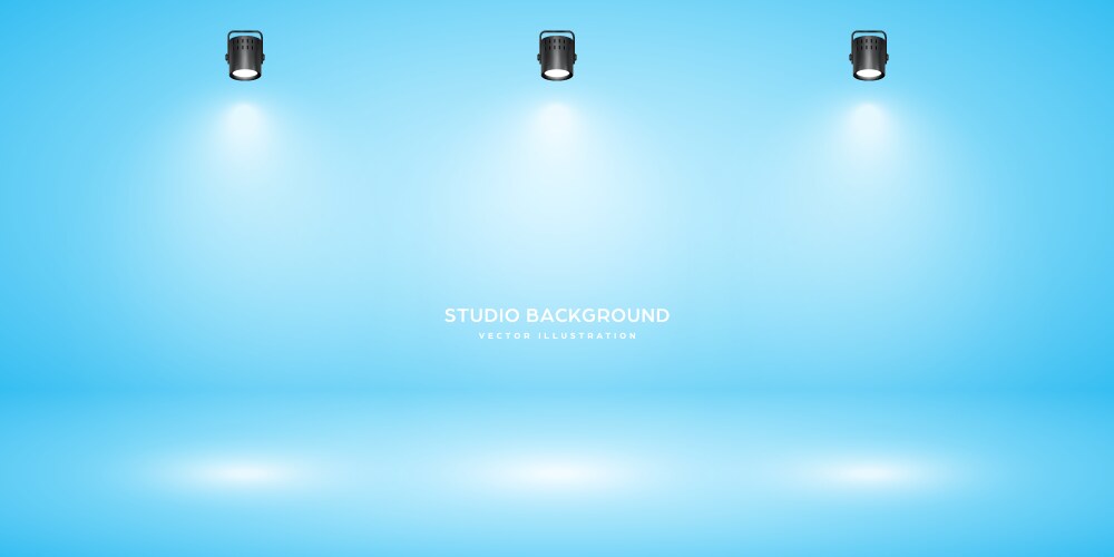 Blue long pastel studio abstract background Vector Image