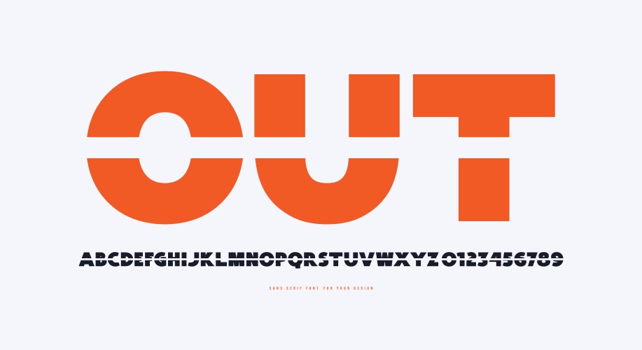 Look out lettering Royalty Free Vector Image - VectorStock