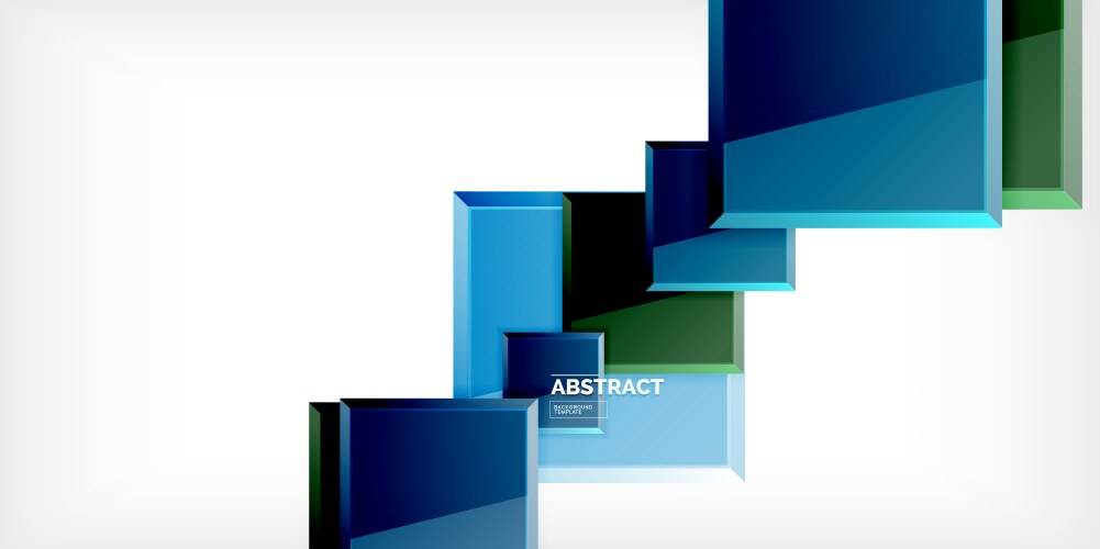 Shiny glossy metallic or plastic square design Vector Image