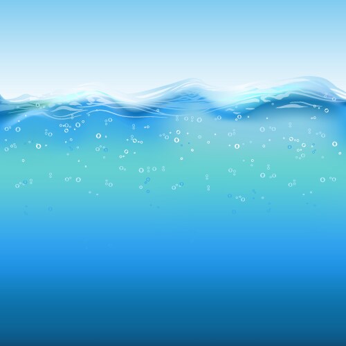 Underwater life sea bottom scene background Vector Image
