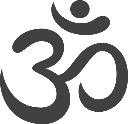 Om or aum sign in mandala round shape isolated Vector Image