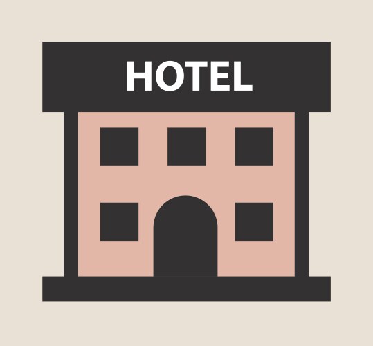 Hotel icon Royalty Free Vector Image - VectorStock