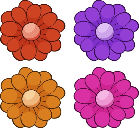 Flower theme image 1 Royalty Free Vector Image