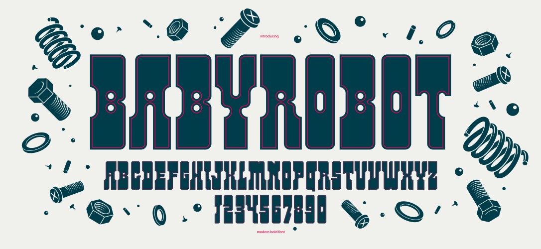 Robot Font Vector Images (over 3,500)