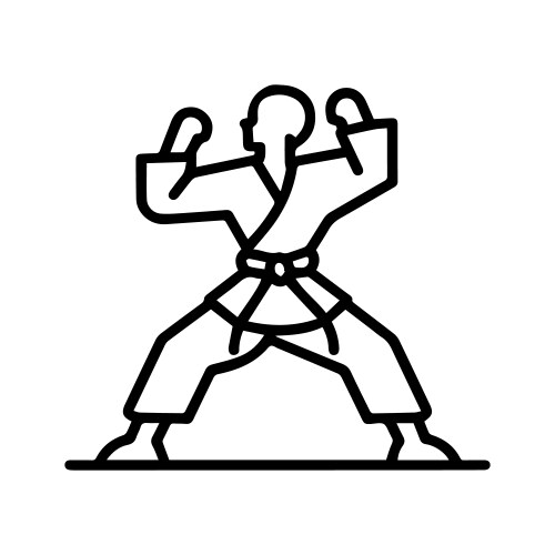 Punch icon or modern line symbol art Royalty Free Vector