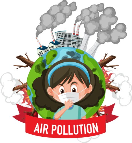 Poster design for stop pollution with children – Royalty-Free Vector ...