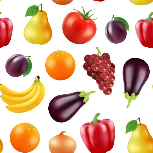 Group with different fruits Royalty Free Vector Image