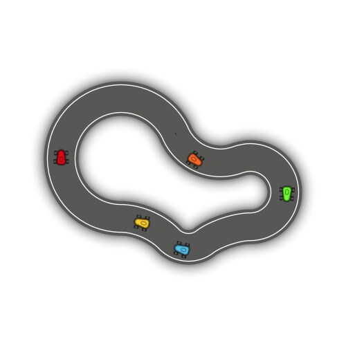 Cartoon race track Vector Images & Graphics for Commercial Use ...