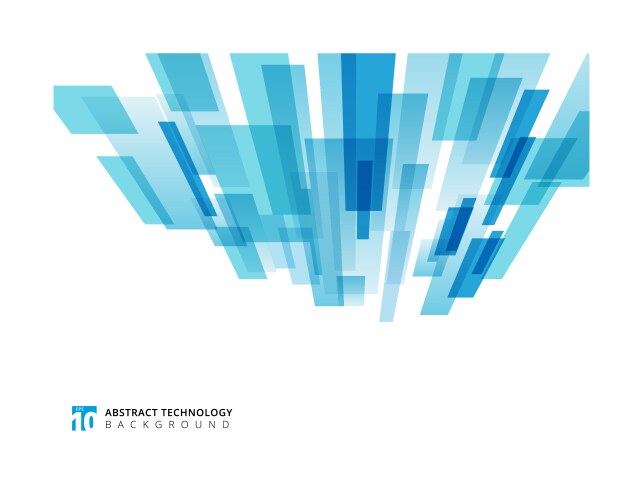 Abstract blue tech template design decoration Vector Image