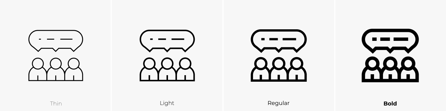 Cape icon thin light regular and bold style Vector Image