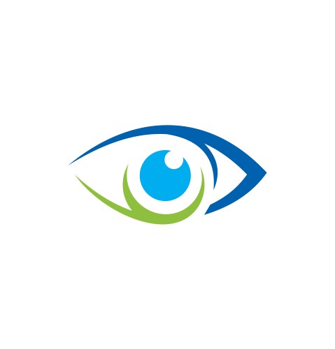 Triangle eye logo Royalty Free Vector Image - VectorStock