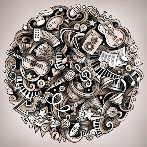 Cartoon Music Note Vector Images (over 17,000)