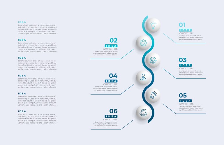 Modern infographic design template Royalty Free Vector Image