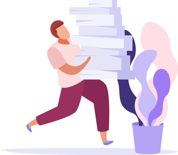 Office stress and anger work problem troubles Vector Image