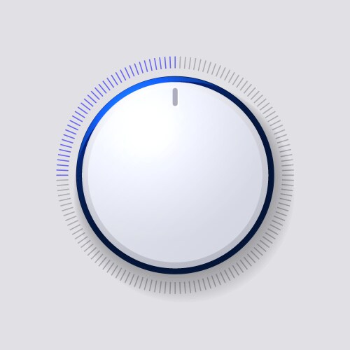 Volume controler with glowing dial 2 Royalty Free Vector