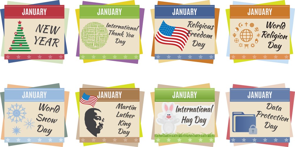 World holidays Royalty Free Vector Image - VectorStock