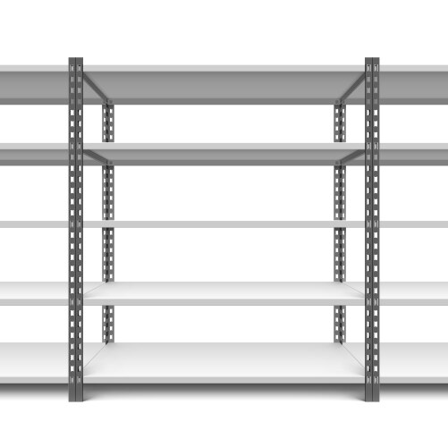 Storage shelves with cardboard boxes cartoon Vector Image
