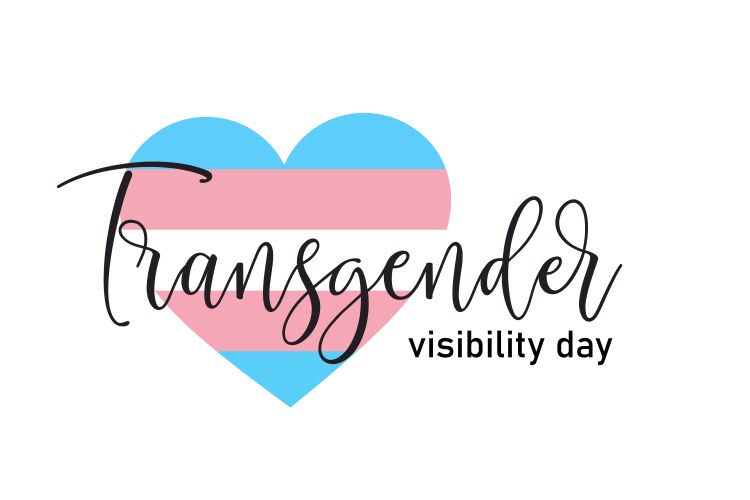 Transgender day of visibility lgbt pride month Vector Image