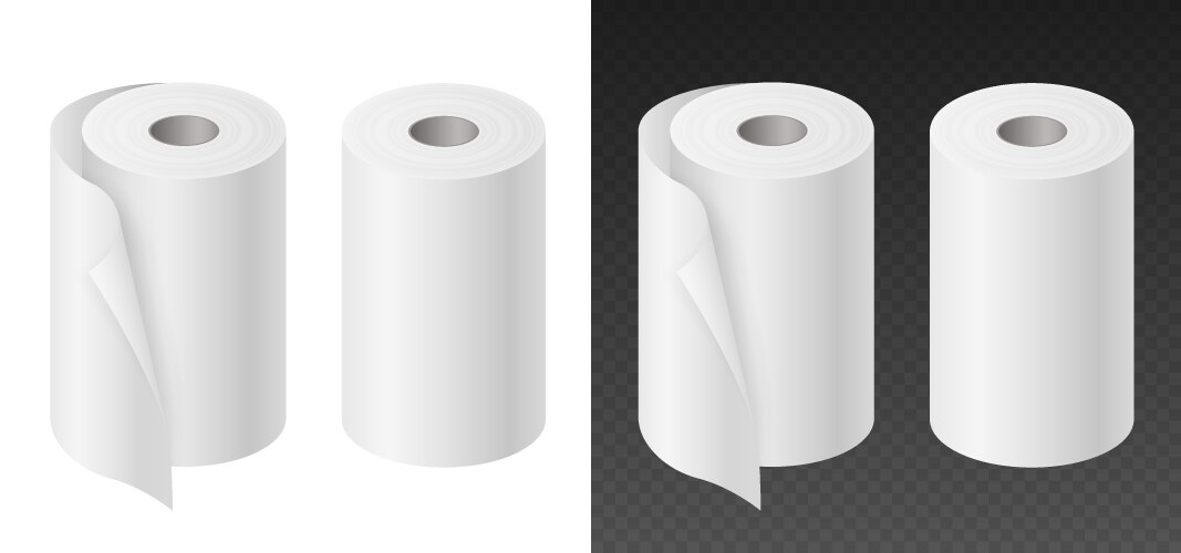 White paper kitchen towel roll Royalty Free Vector Image