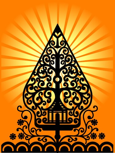 Gunungan Wayang Vector Images (61)