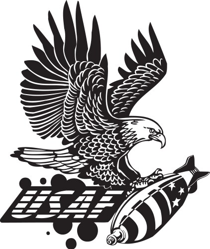 Us air force - military design Royalty Free Vector Image