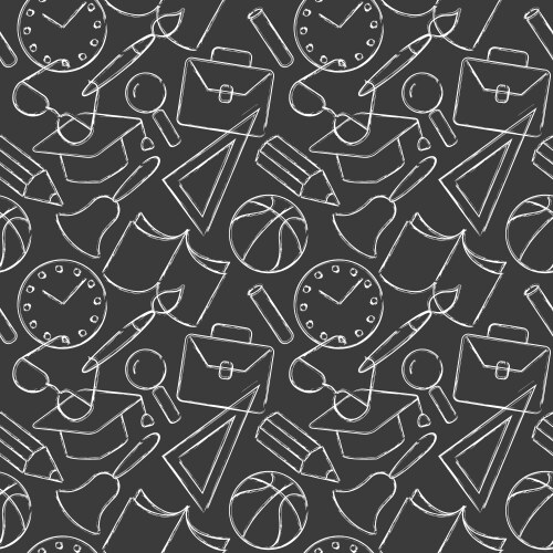 Seamless school background Royalty Free Vector Image