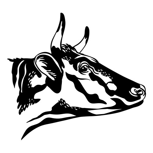 Bull Profile Vector Images (over 1,400)
