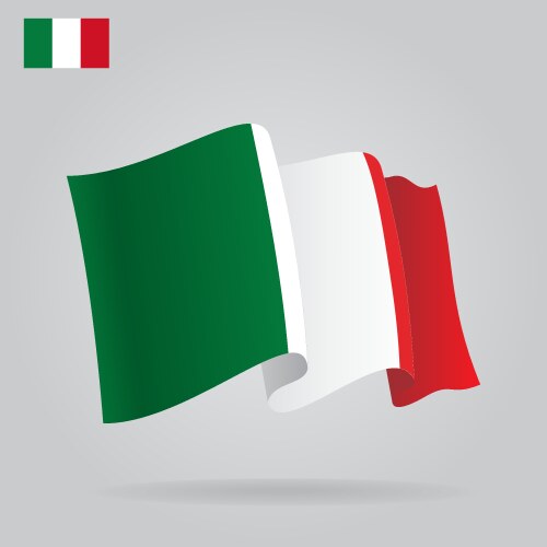 Italy flag Royalty Free Vector Image - VectorStock