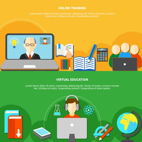 Online learning Royalty Free Vector Image - VectorStock