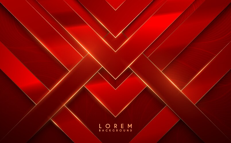 Abstract black background with red geometric Vector Image