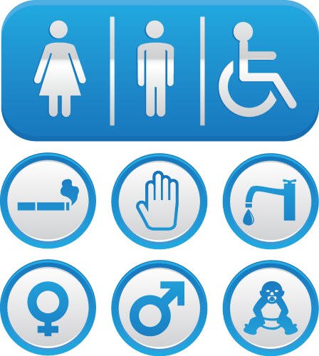 Toilet Warning Signs Vector Images (over 1,700)