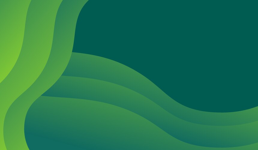 Wave green luxury gradient modern background Vector Image