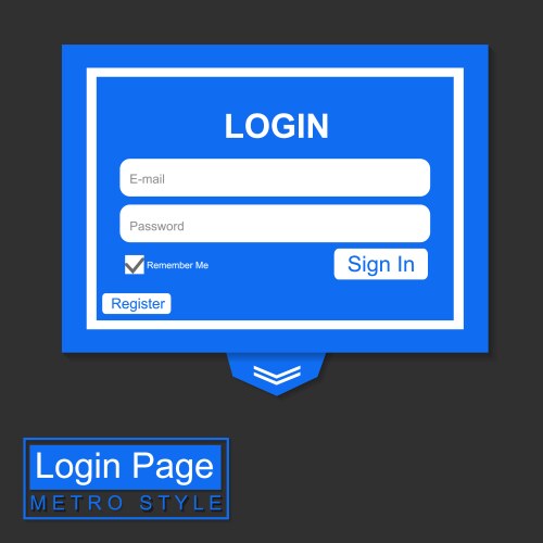 Colored computer icons metro style set Royalty Free Vector