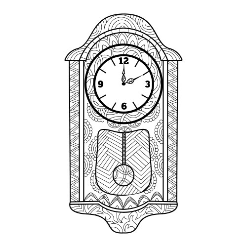 Pendulum Clock Drawing Vector Images (over 980)