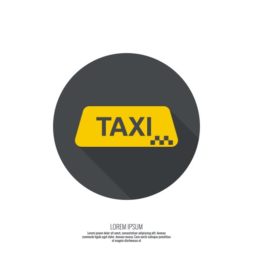Taxi traffic sign Royalty Free Vector Image - VectorStock