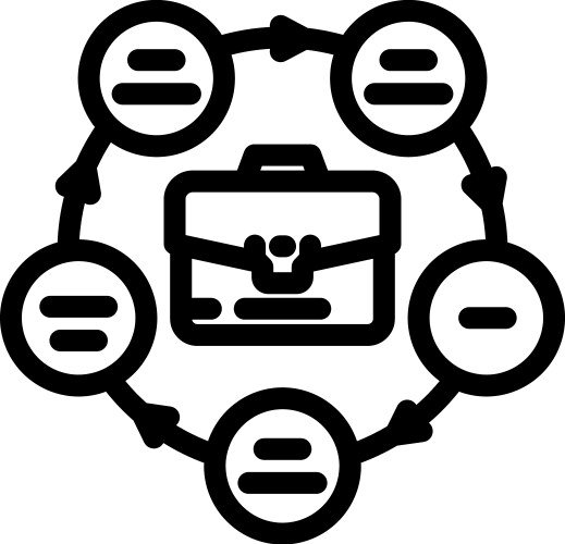 Prototyping Phase Analyst Line Icon Royalty Free Vector