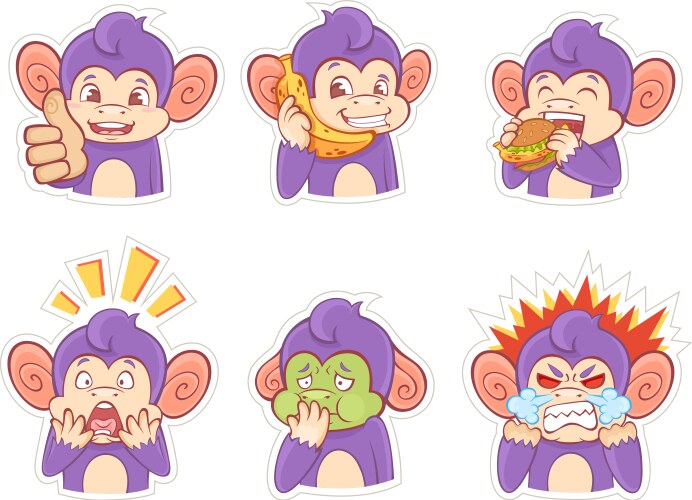 Emotion Stickers Vector Images (over 60,000)