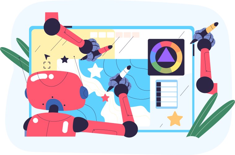 Ai assistant customer assistive technology Vector Image