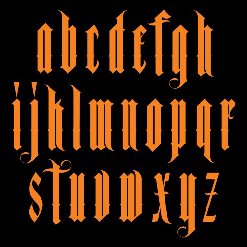 Gothic Font Vector Images (over 6,500)