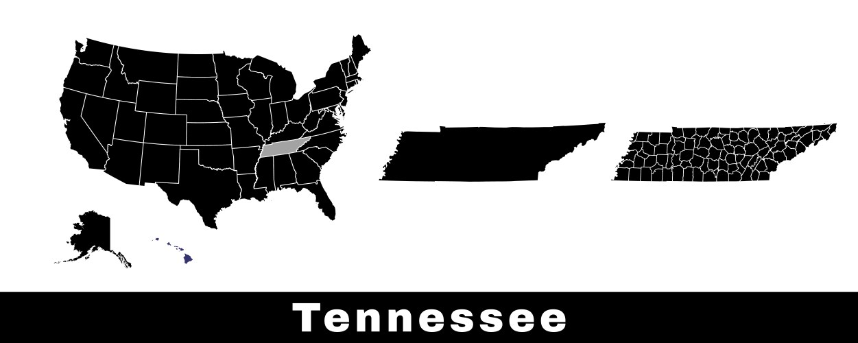 Tennessee State Shape Outline Vector Images (over 350)