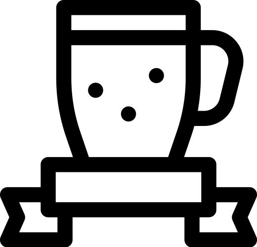 Beer icon thin linear style design isolated Vector Image