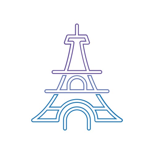 Eiffel tower logo Royalty Free Vector Image - VectorStock